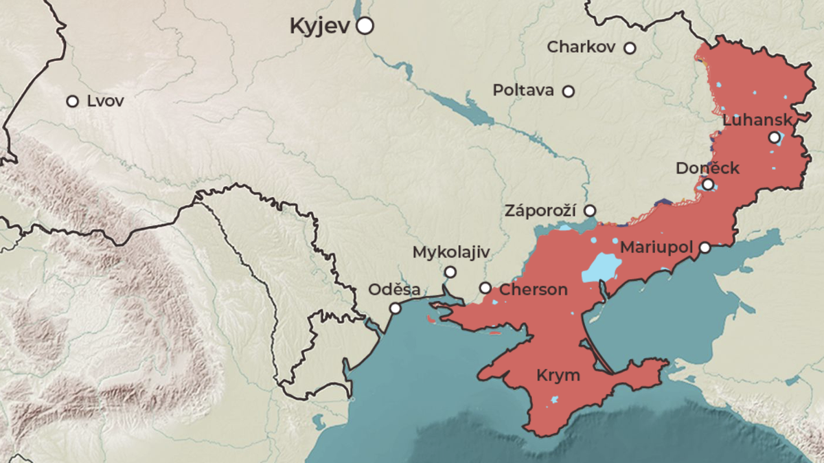 Válka na Ukrajině v mapách: Fronta týden po týdnu